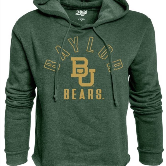 Tops | Baylor University Cropped Hoodie Sweatshirt | Poshmark